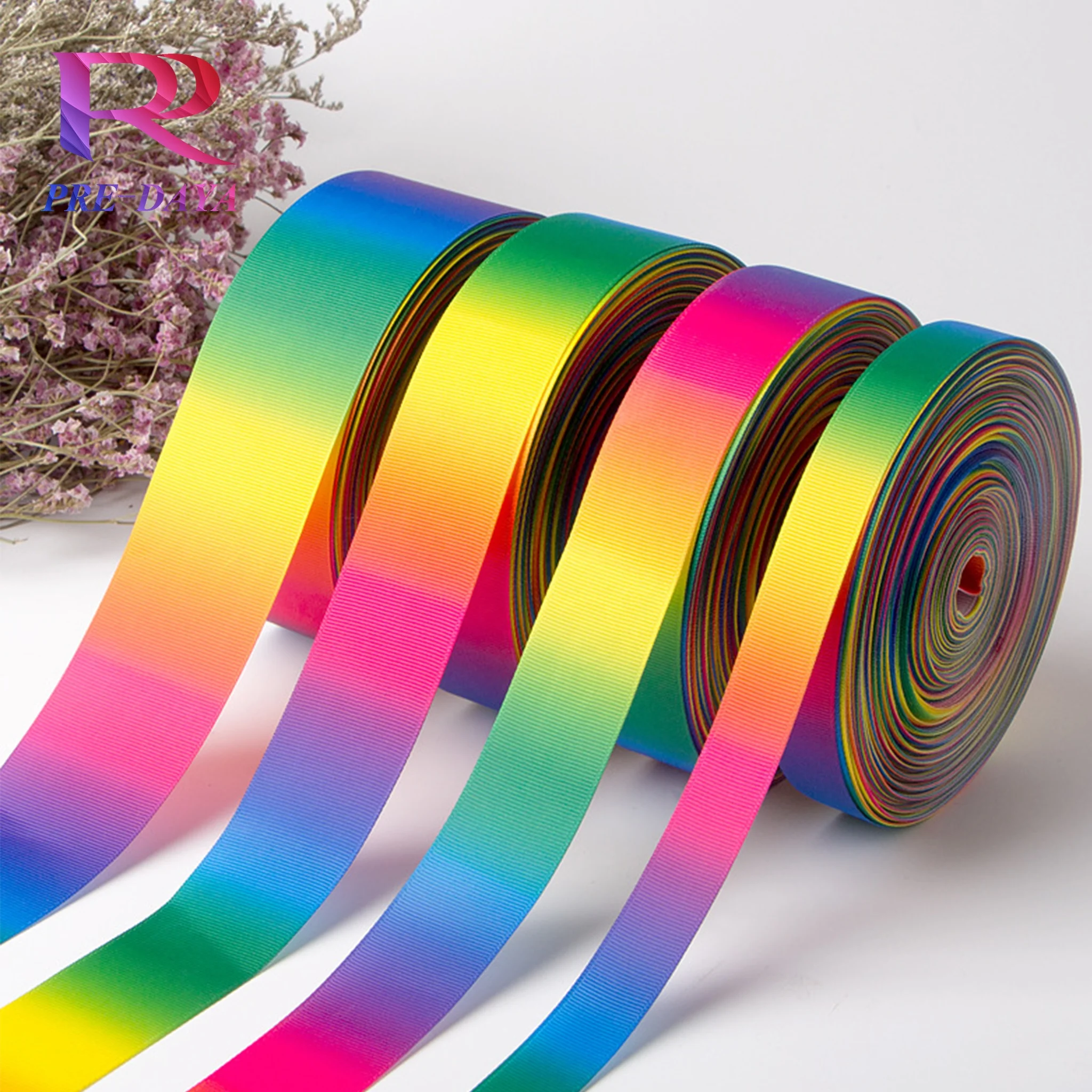 Fashion Multi Color Rainbow Single And Double Sided Thermal Transfer ...