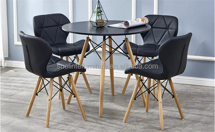 Wholesale Nordic White Wood Modern Mdf Dinning Table Round Coffee Table ...
