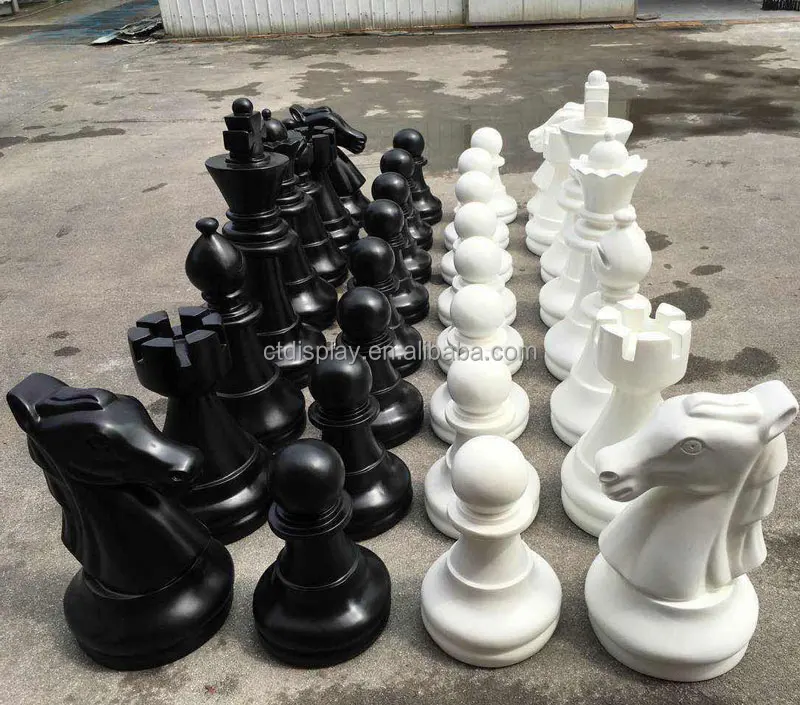 Giant Outdoor Chess Set - Perfect for Family Yard Games