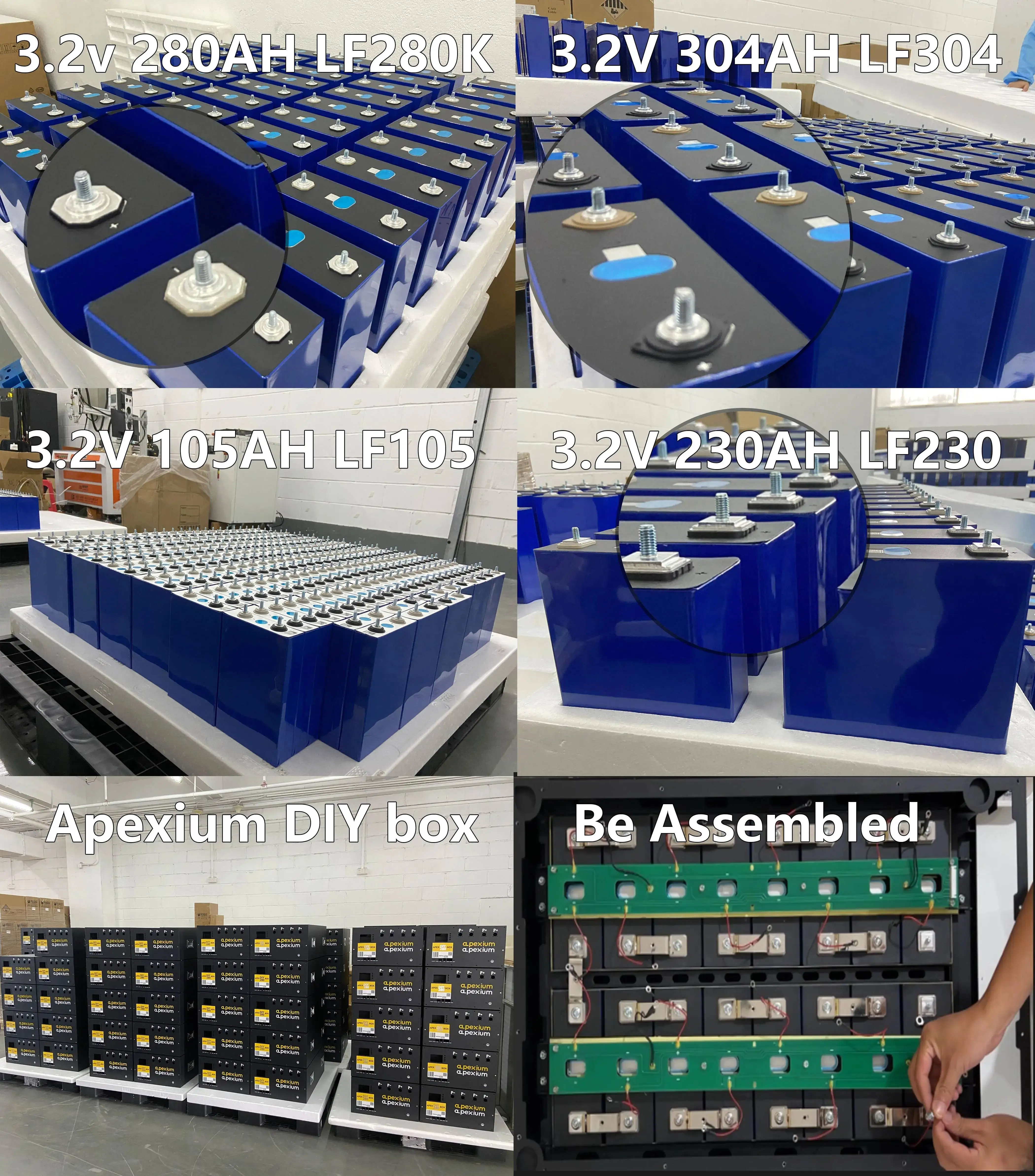 Custom 48V 304ah DIY Battery Assemble Box for Solar Storage