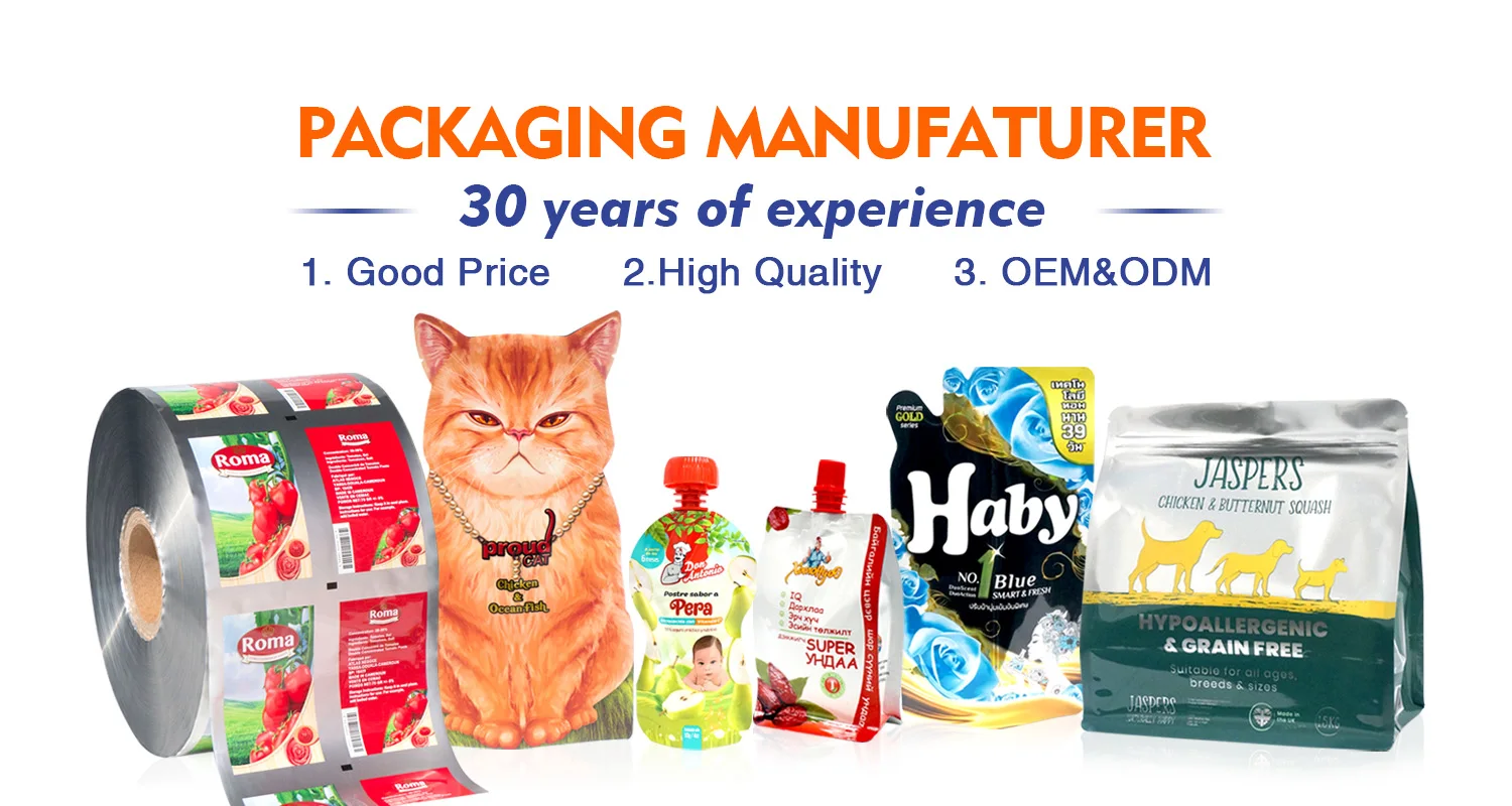 Custom Printed Transparent Bopp Biscuit Packaging Film