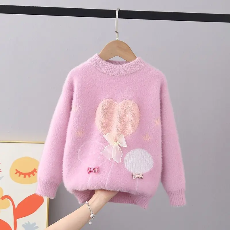 Girls' Knitted Sweaters - Cute, Anti-Wrinkle, and Sustainable