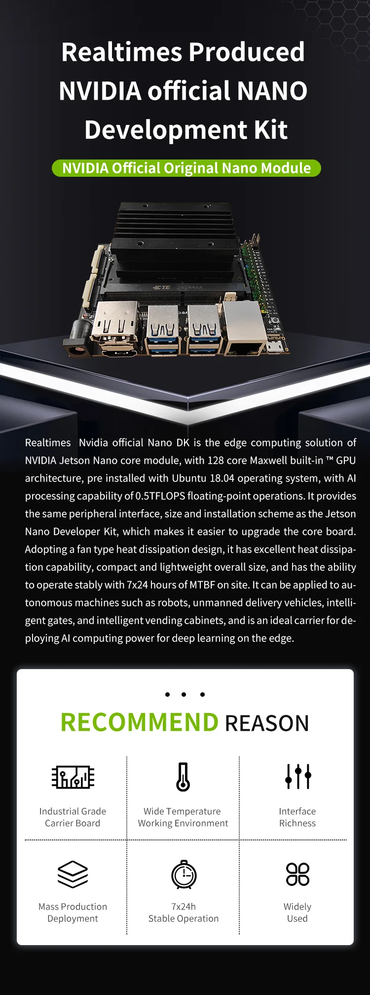 Nvidia Jetson Nano Development Kit - 4GB Original Board