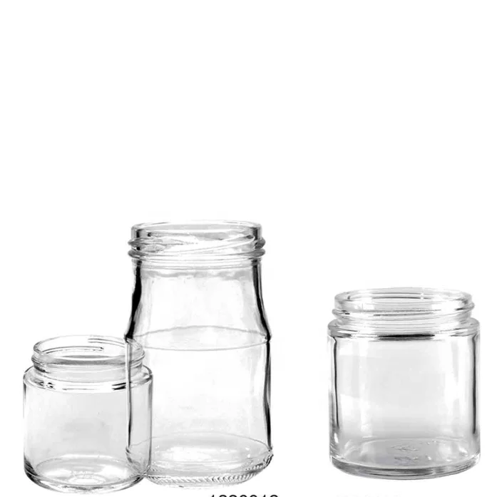 Transparent Food Glass Jars - Perfect for Honey & Cosmetics