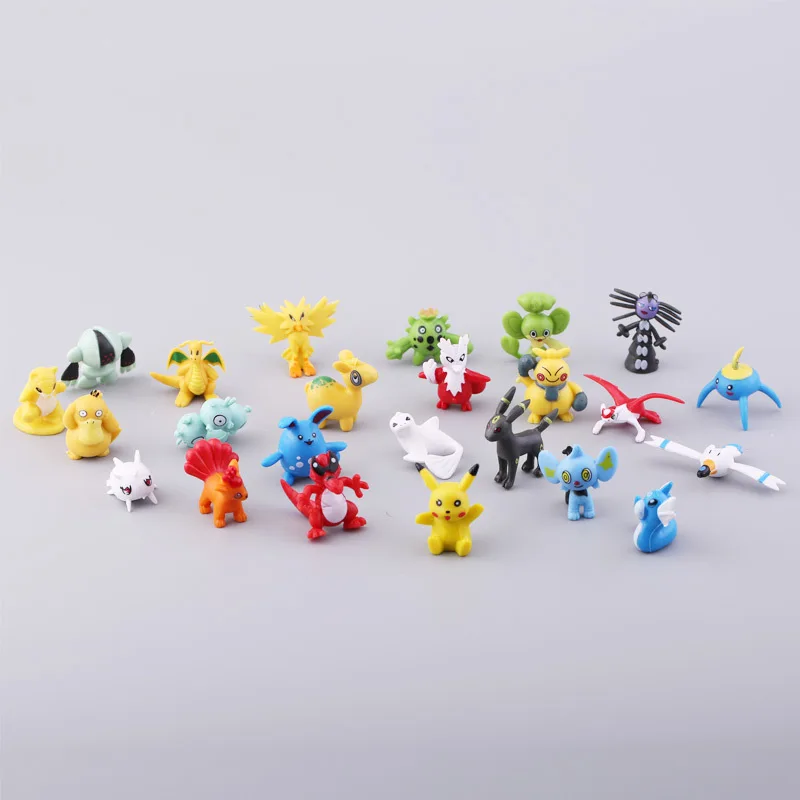 Wholesale Japanese Anime Pokemon Figure 2-3cm Mini Child Toy Action ...