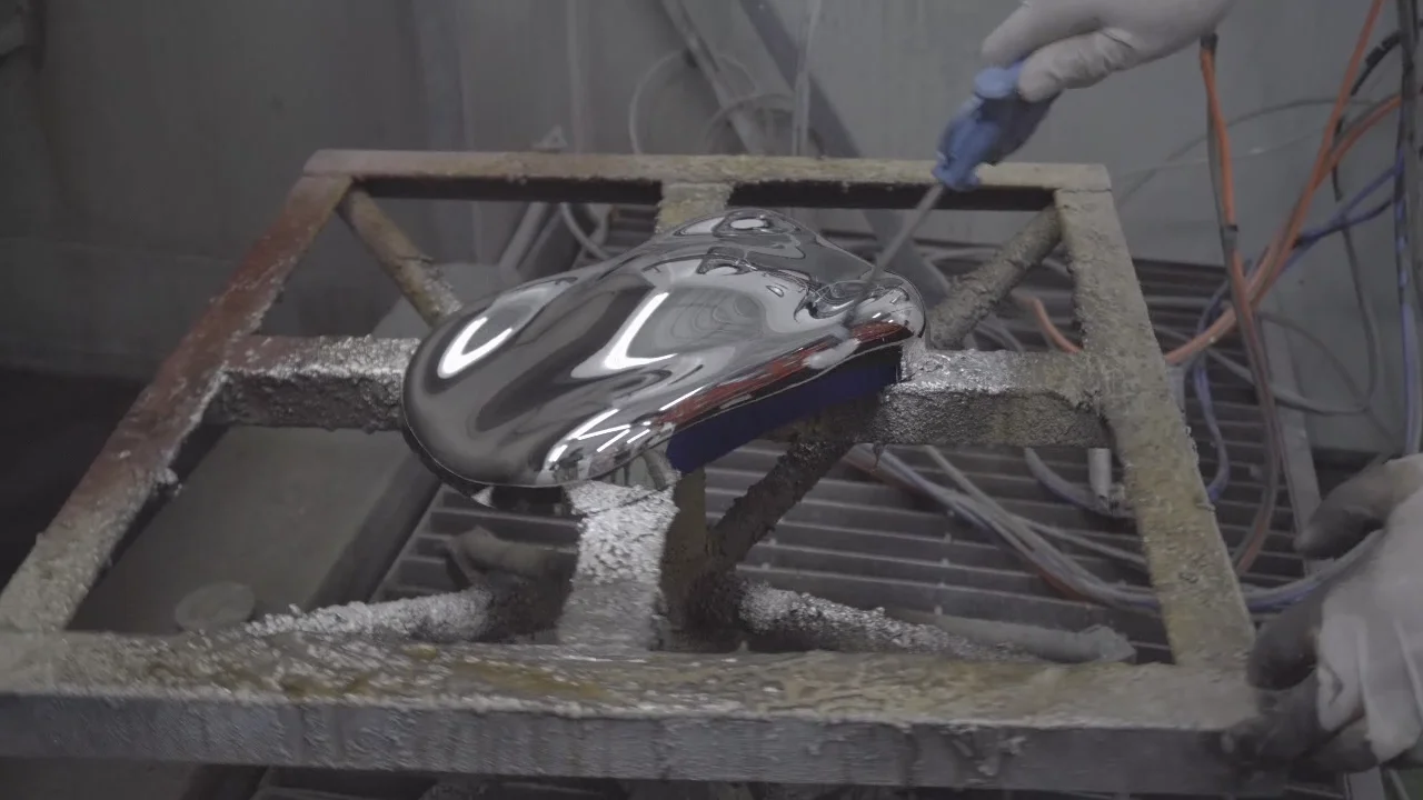 Semi-automatic Car Rims Auto Parts Spray Chrome Equipment Chroming ...