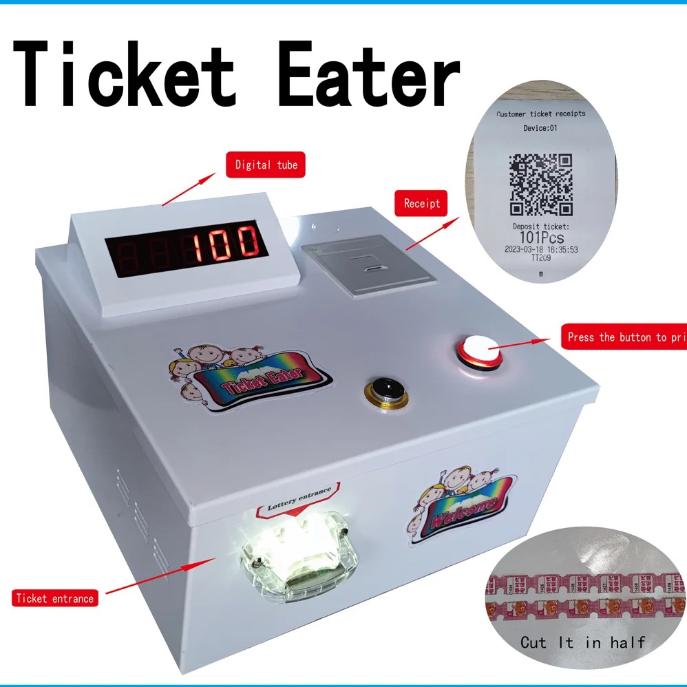 Ticket Eater/ticket Counter For Redemption For Arcade Game Center - Buy ...