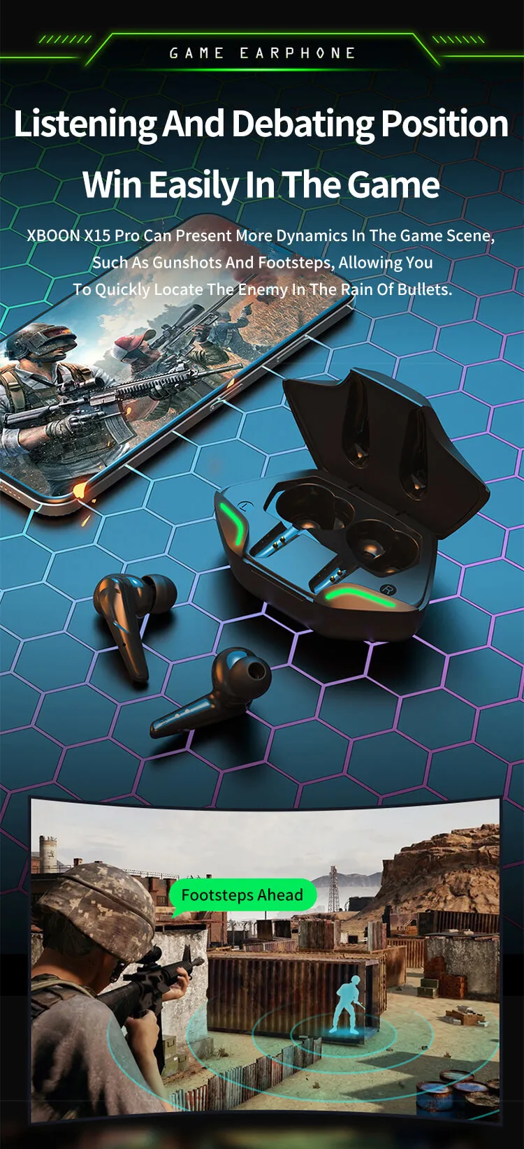 G11 Tws Earbuds X15 Pro Gaming Earbuds Wireless Earphone Game Earphones ...