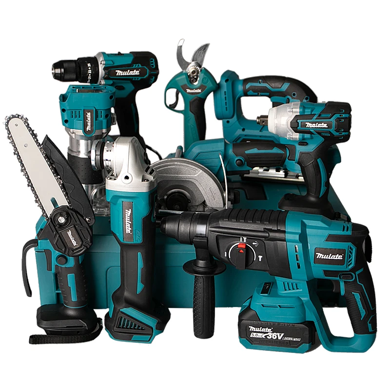 Factory Direct Sale Brushless Lithium Battery Set Cordless Drill Wrench ...