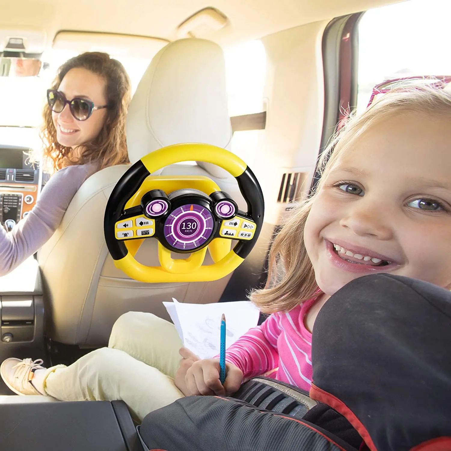 Jinming Children's Simulation Mini Steering Wheel Toys