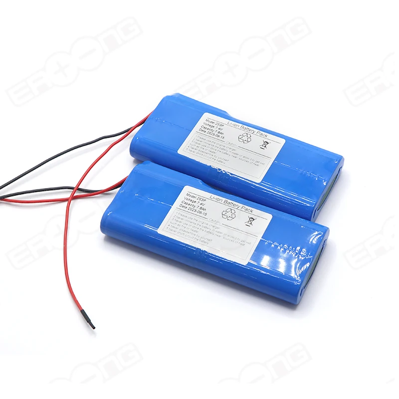 Customized 2S3P 18650 Battery Pack - 7.4V, 7.8ah Capacity