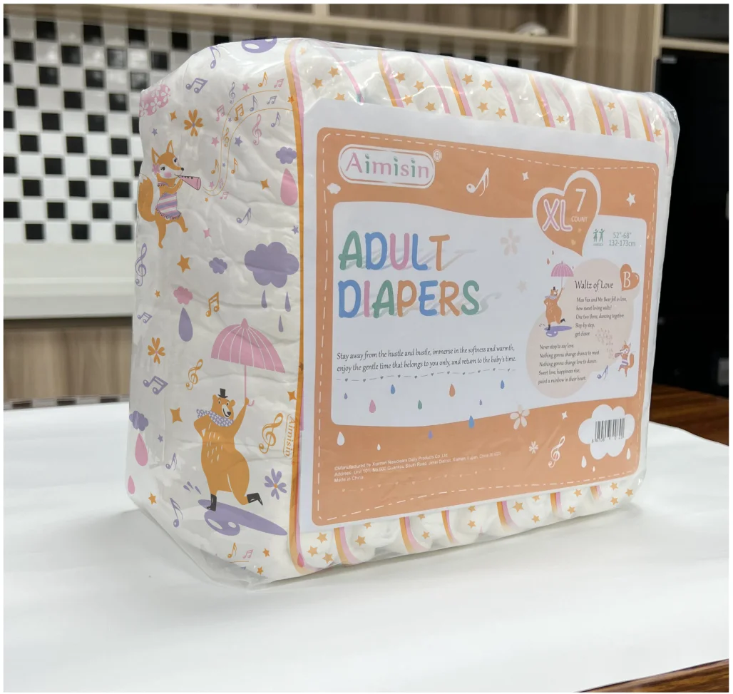 Newclears Disposable Free Sample Rainbow Week Pink Adult Baby Diaper ...