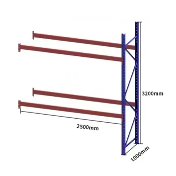 Industrial Warehouse Storage Shelving Heavy Duty Steel Beams Shelf Over ...