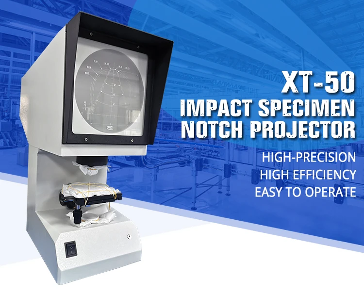Xt-50 Impact Specimen U/v Notch Profile Projector Measuring Specimen ...