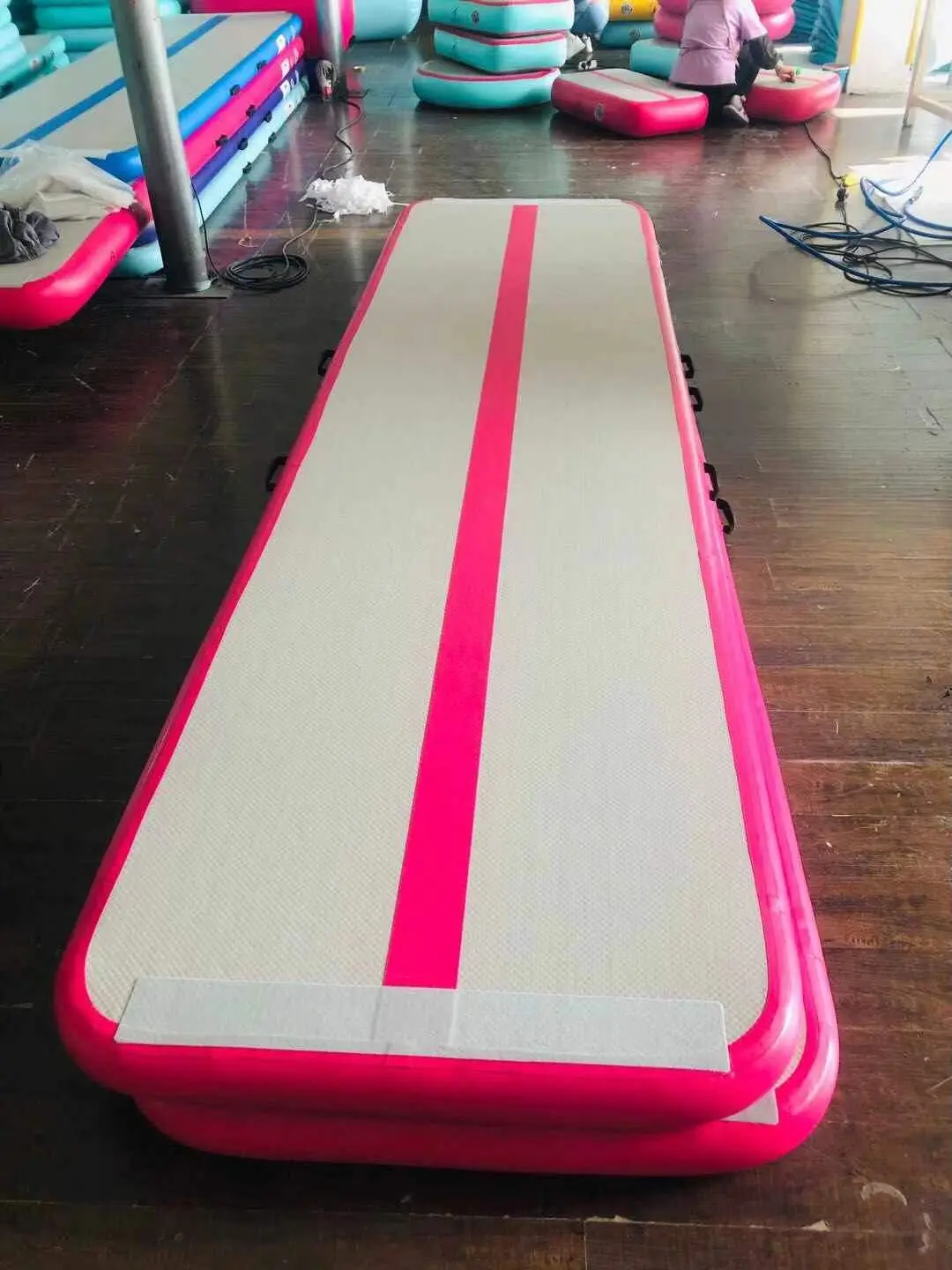 5M Water Gymnastics Mat Floating Inflatable Tumbling Mattress Sport Air ...