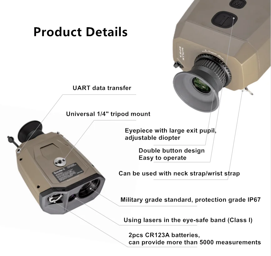 Iray Scouter X Laser Range Finder 10000m Binocular Long Distance Meter ...