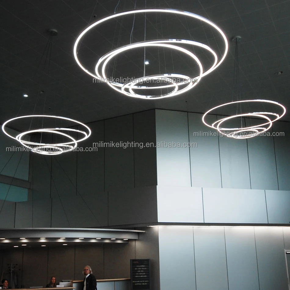 Luxury Kitchen Island Wood Circular Pendant Lights 45cm