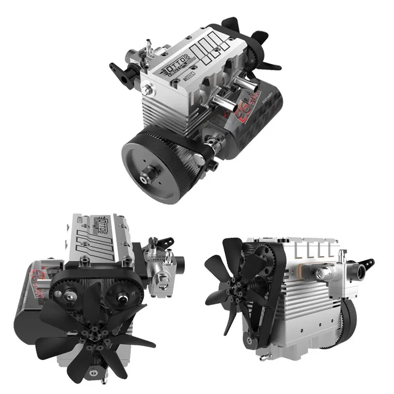 TOYAN 7CC Air Cooled Nitro Engine - DIY Twin Cylinder Kit