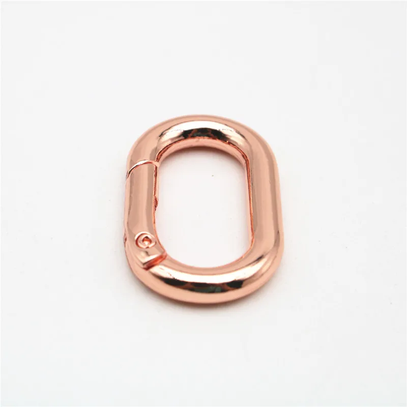 Metal Oval Ring Spring Clasps Openable Carabiner Keychain Bag Clips ...