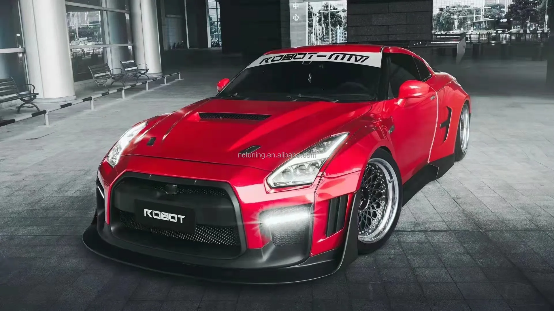 Robot Design Wide Body Kit For Nissan Gt-r R35 Front Bumper Rear Bumper ...