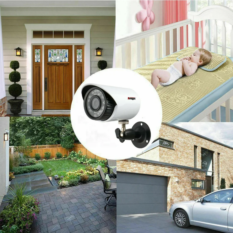 Full HD AHD KIT CCTV Security Cameras System - 4CH Bullet Camera with ...
