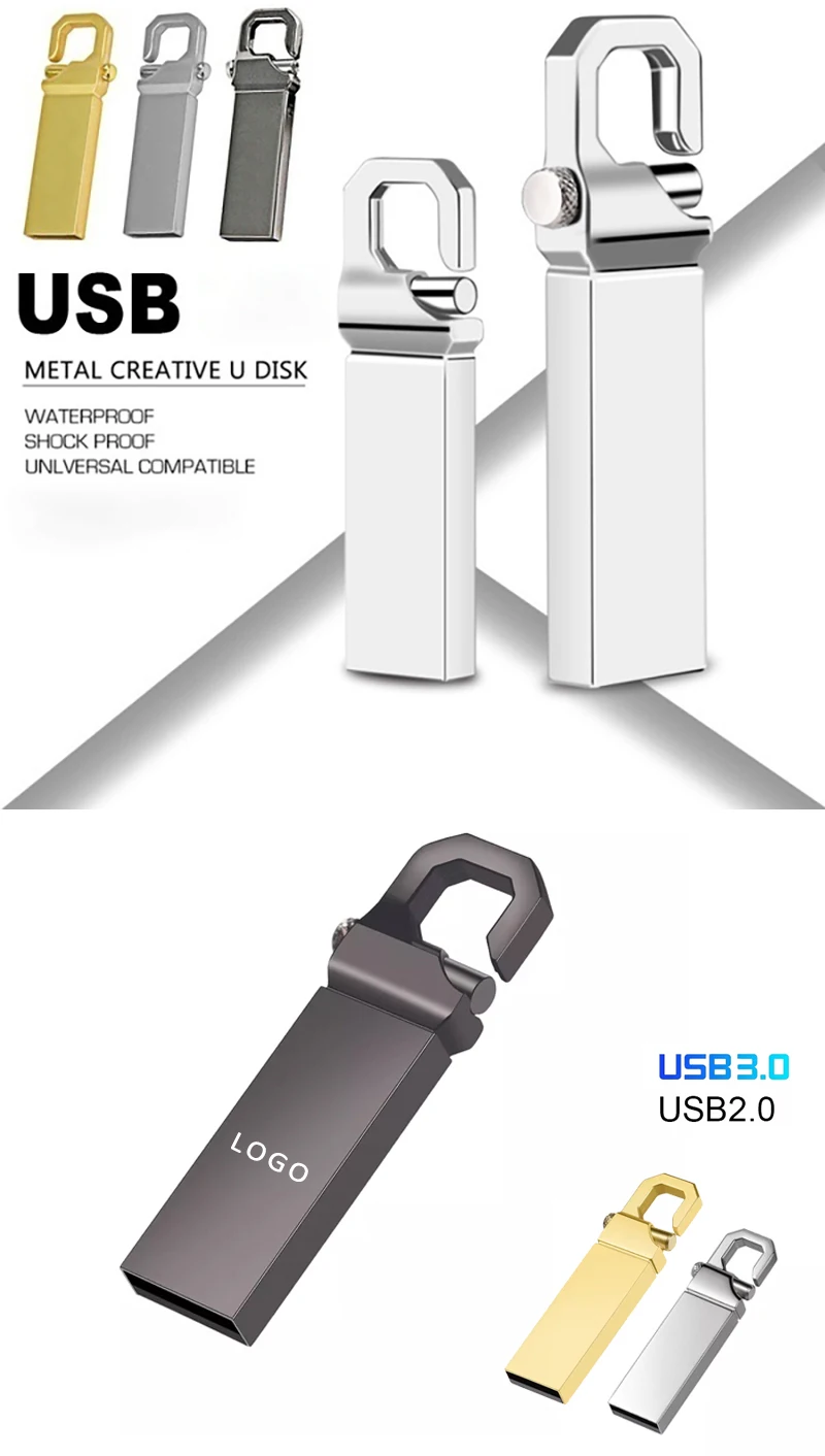 Key Chain Style USB Flash Drive 2Gb 4Gb 8Gb 16Gb Memory Stick 32Gb 64Gb ...