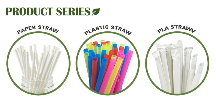 Hotsales 230mm 12mm Individually Wrapped Plastic Straw PP Boba Bubble ...