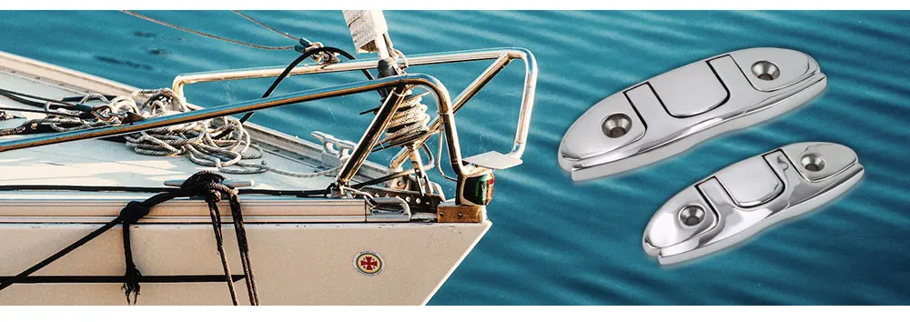 Docking Mounting Hardware - Boat Deck Cleat 316 Stainless Steel