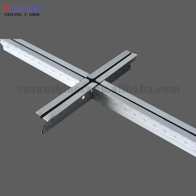 Suspended Ceiling T Grid System T Bar Ceiling Parts - Buy T Bar Ceiling ...