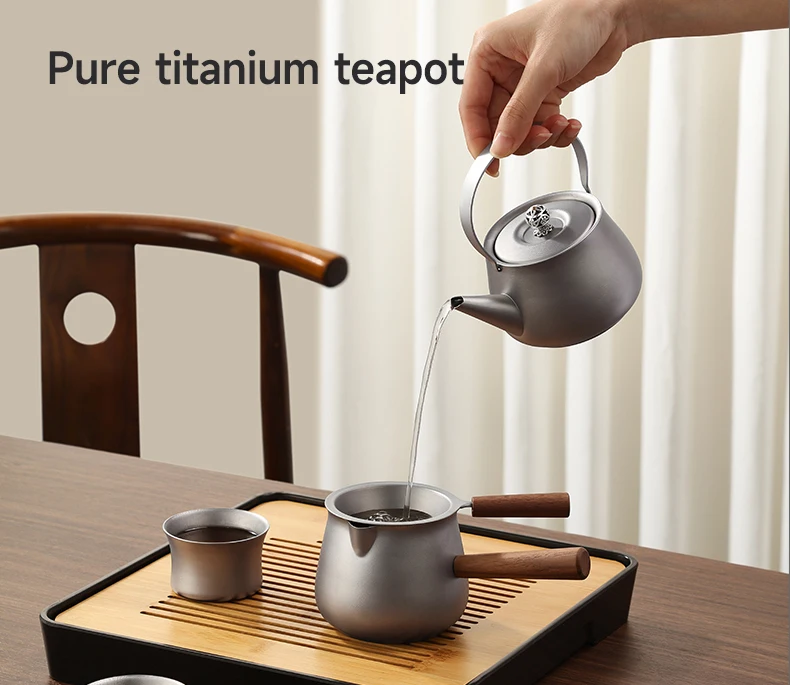 Luxury Portable All-in-One Titanium Tee Cup Set Pure Titanium for ...