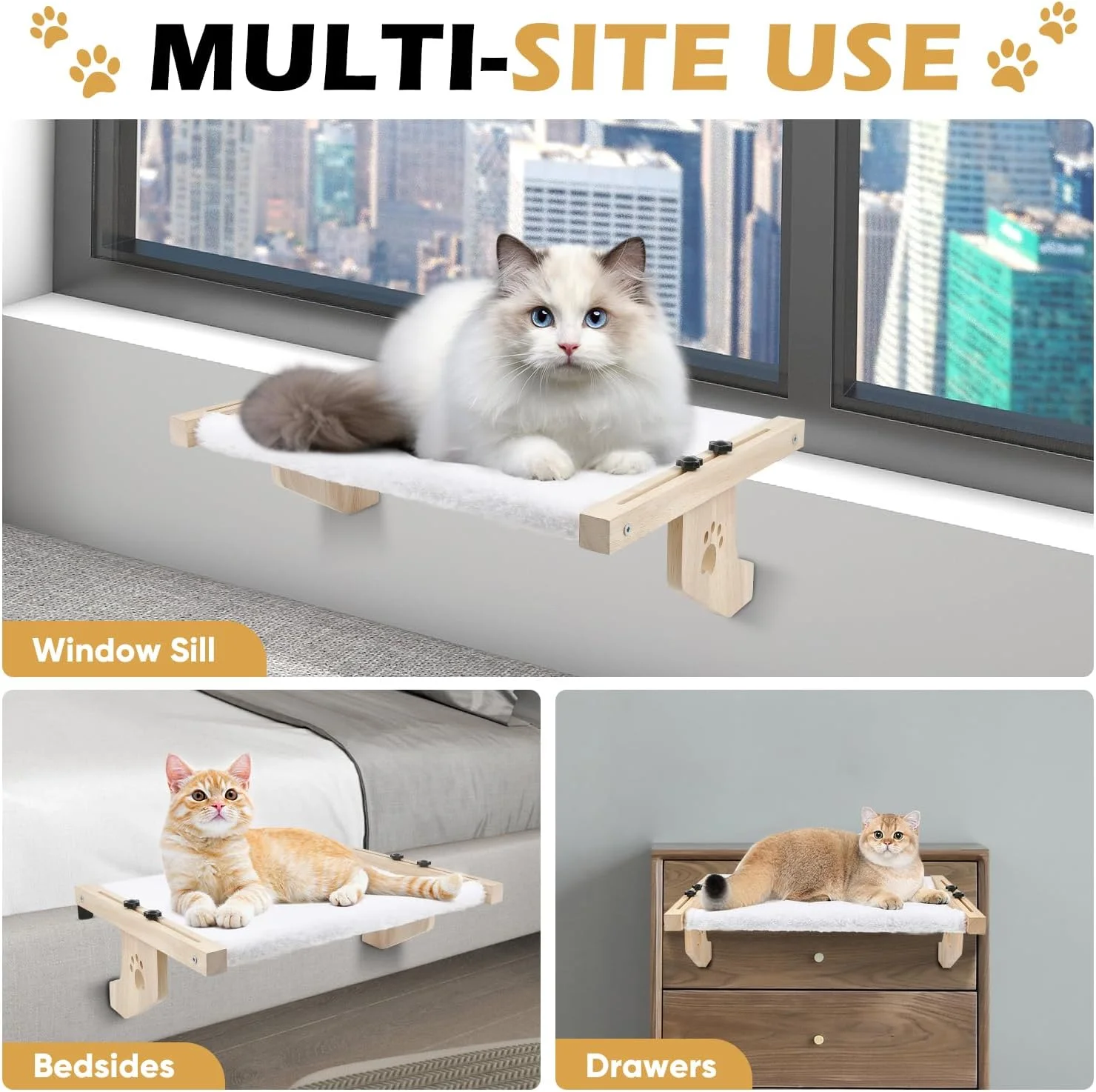 Cat Window Perch Window Hammock For Indoor Cats Easy To Adjust Assemble ...