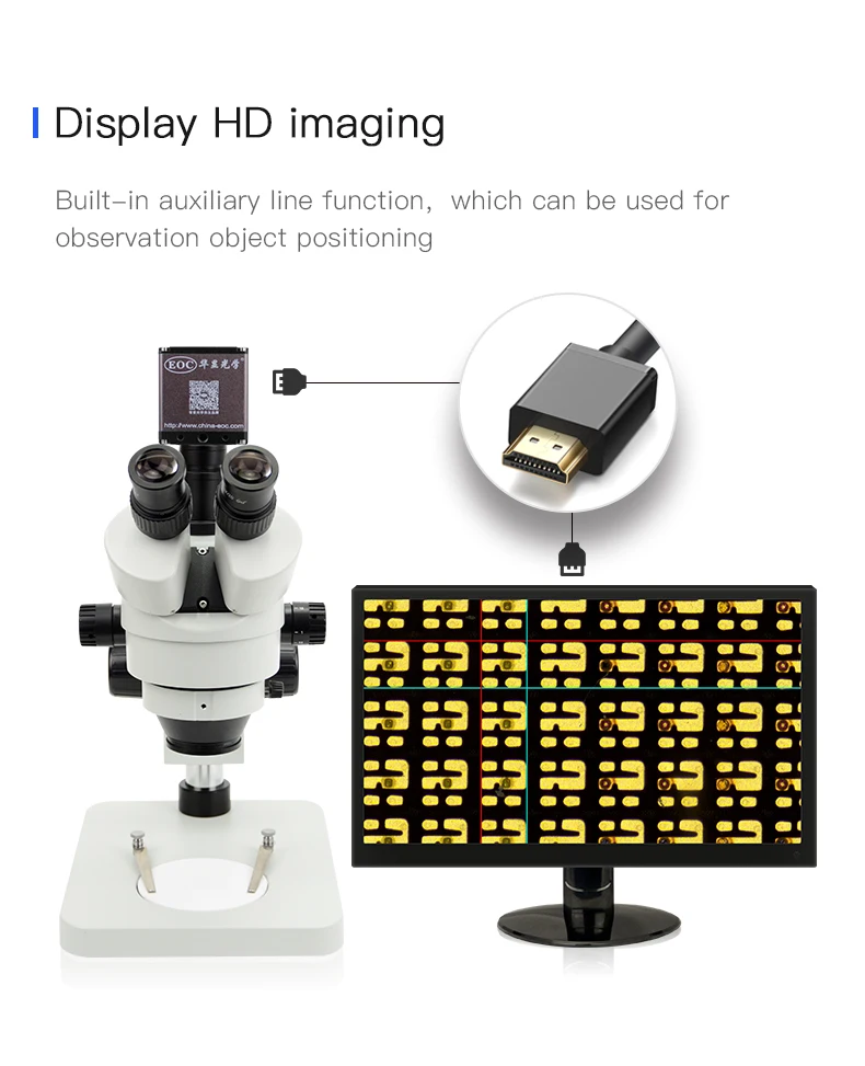 Eoc Trinocular Soptop Microscopes Zoom 7x To 45x Stereo Microscopio ...