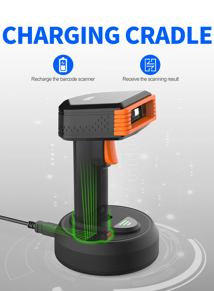 Xincode 2D QR Price Bar Code Handheld Scanner - OCR Barcode Reader