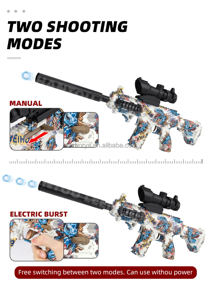 Zhorya Mini M416 Gelblaster Splat Gel Water Bead Pellet Bullet Gel Ball Blaster Gun Splash ...