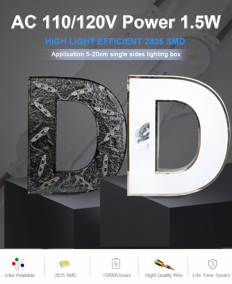 High Voltage AC 220V 110V Ip65 Led Module for Advertising Light Boxes ...