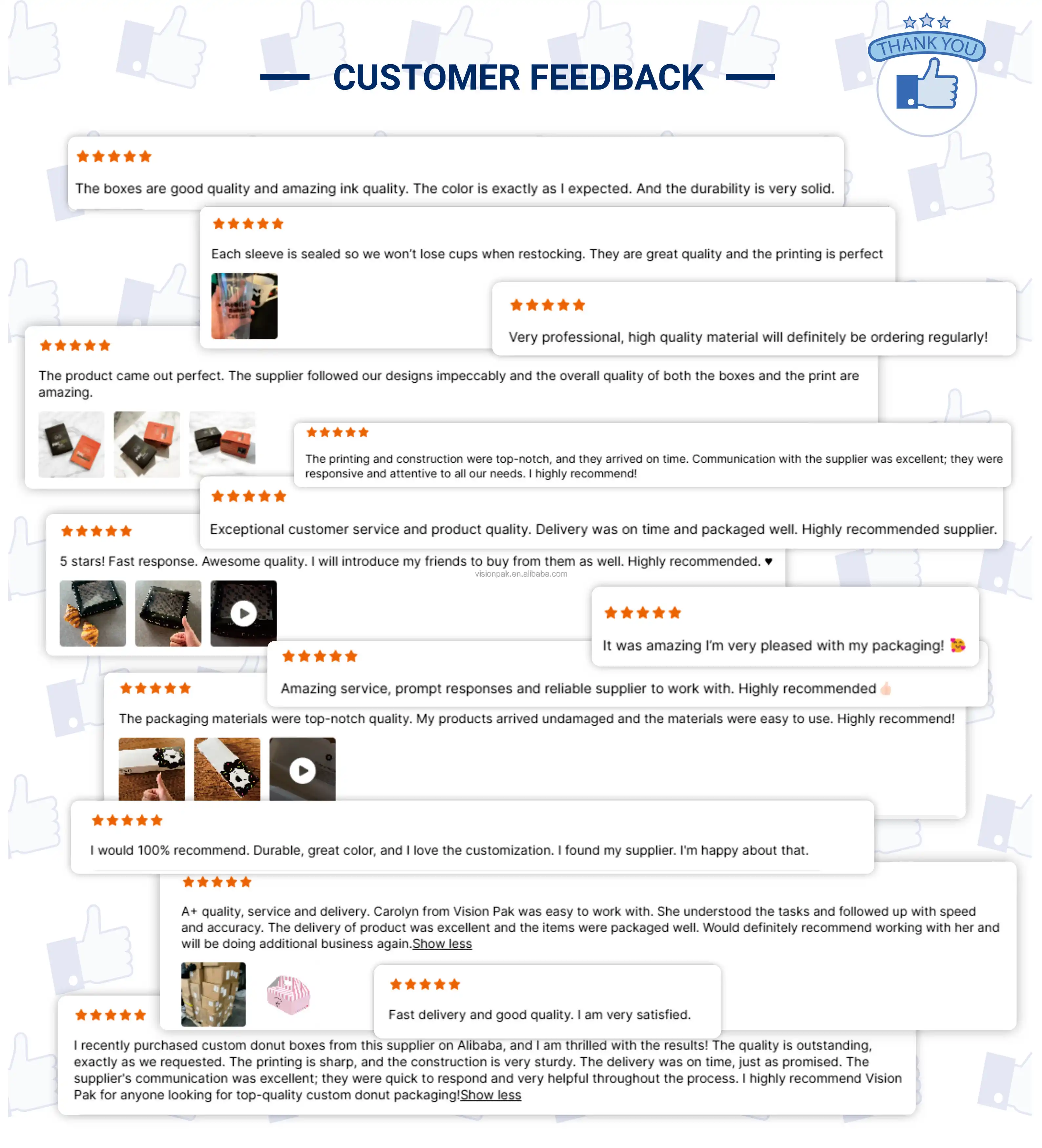 VISIONPAK Custom Corrugated Gift Box Packaging for Clothes