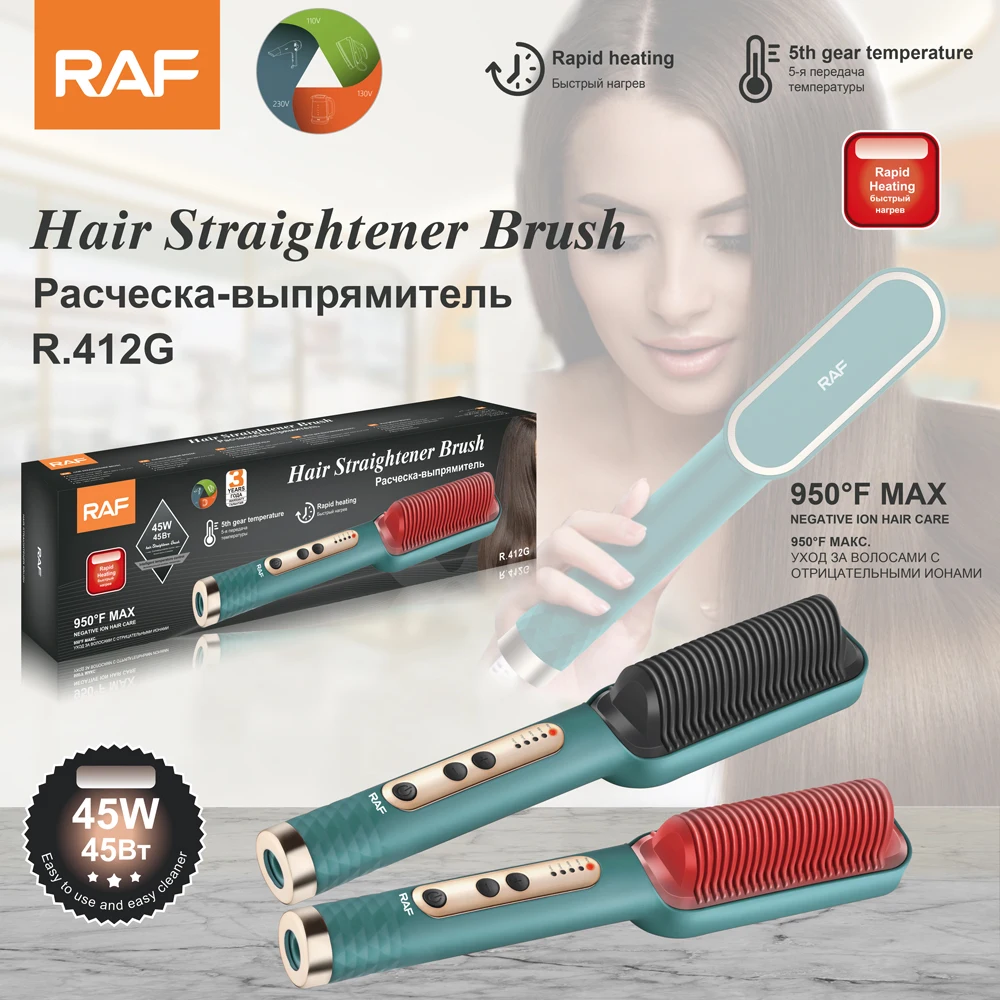 RAF Electric Salon Portable Ionic Hair Straightening Iron