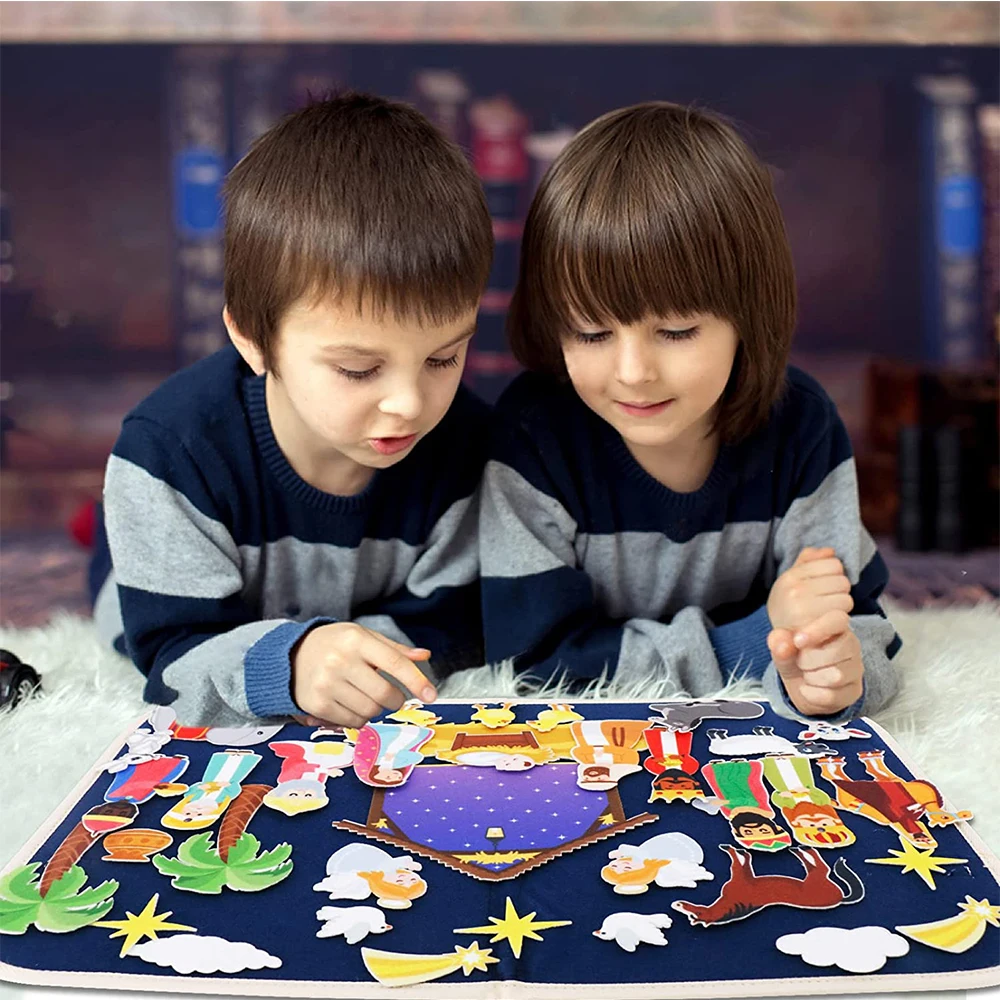 Preschool Educational Flannel Felt Board Story Set Bible Theme ...