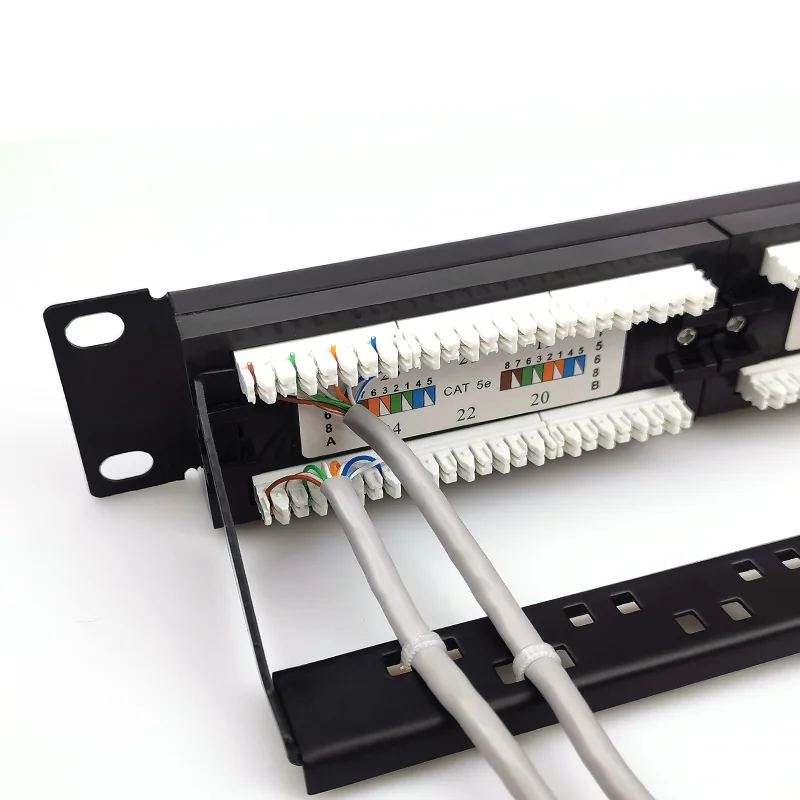 24 Port 1U Wall Mount Rack Mountable RJ45 CAT5e Patch Panel| Alibaba.com