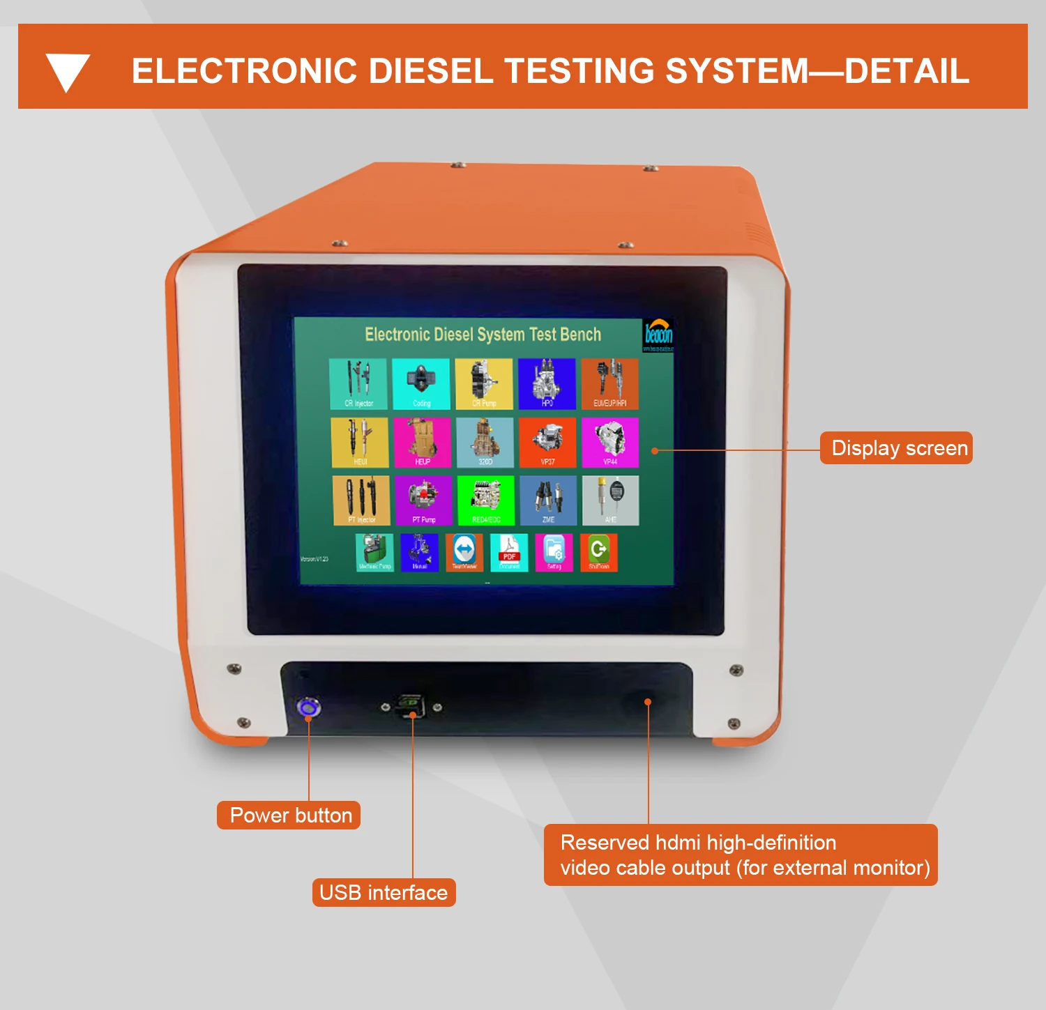 Beacon BEI-B Test Bench Simulator System Control Instrument
