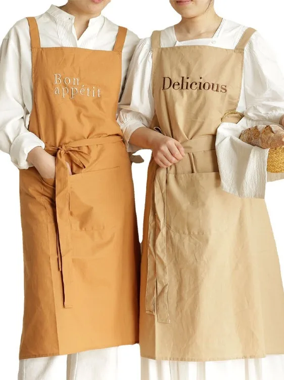 Custom Embroidered Logo Design Waterproof Original Cotton Kitchen ...