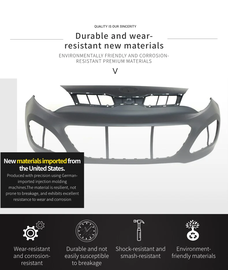 DAXIN Auto Parts Body Kit Car Bumper for KIA RIO 2015 OEM 86511-1W200 ...