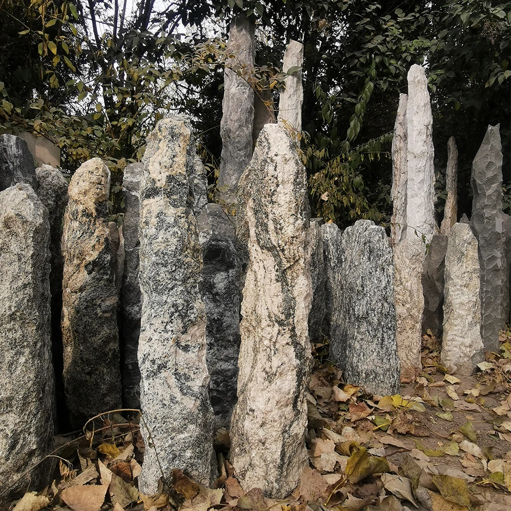 Granite Carving Monoliths Natural Stone Monoliths Pillar For Garden ...