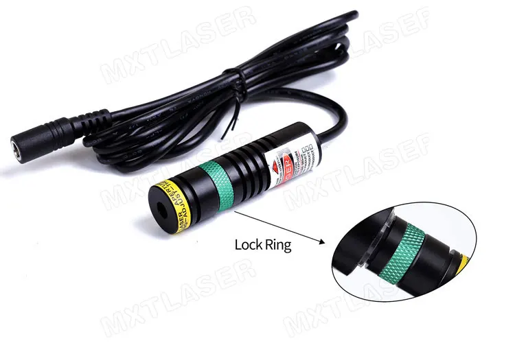 D18x65mm Focusable 520nm Green Laser Module - 10mw to 135mw