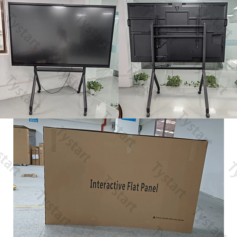 75 Inch 4k 8k Touch Screen Interactive Smart Board Moveable Electronic ...