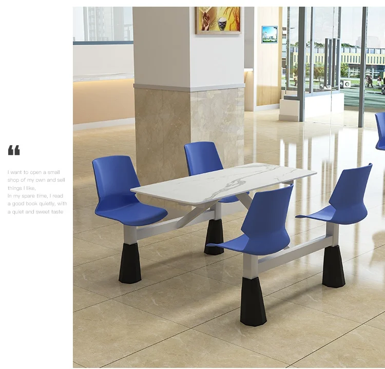 School Cafeteria Furniture School Canteen Dining Table And Chairs Set 4 ...