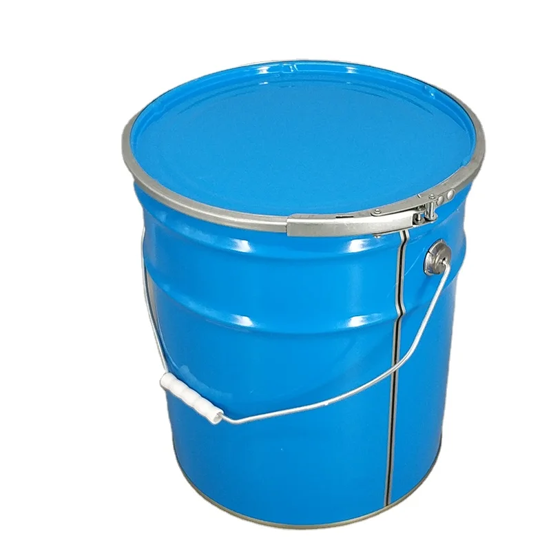18 Liter Buckets with Lid Tin Bucket with Handle Metal Pail for Paint ...