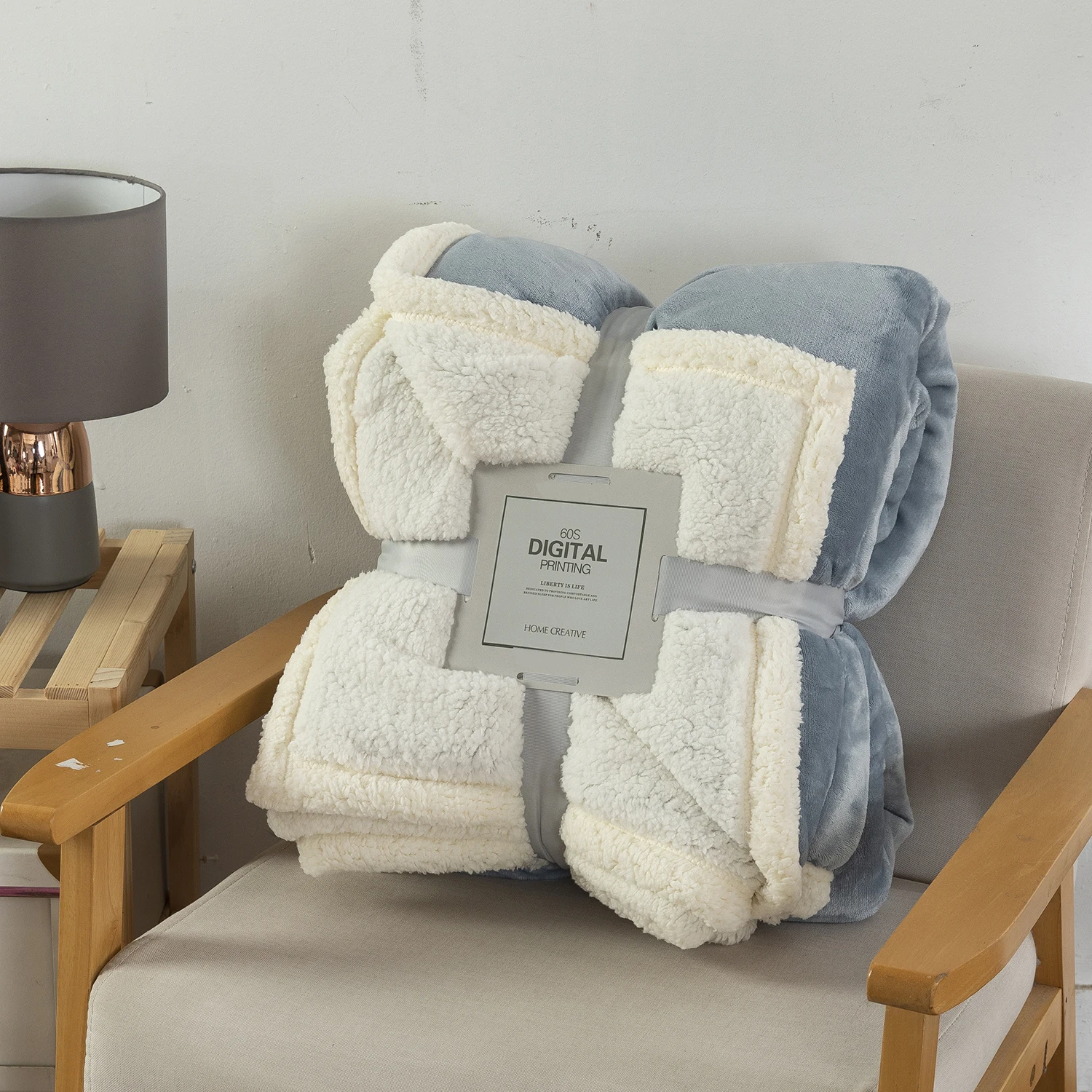 Hot Sale Super Soft 100% Polyester Flannel Throw Blanket Sherpa Blanket ...