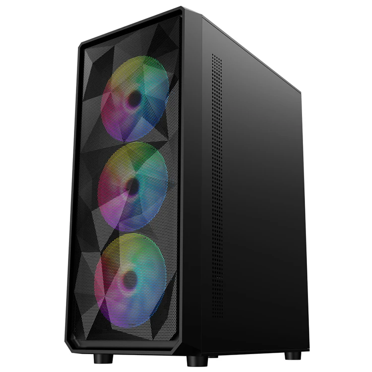 RUIX Gaming Case - Tempered Glass ATX Computer Cabinet