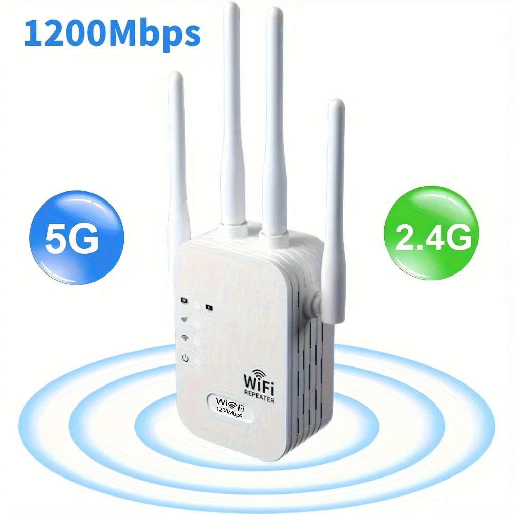 Outdoor Wifi Extender - 1200mbps Signal Booster for Home